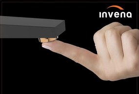 Invena Midnight, vysoká umyvadlová baterie, černá-růžové zlato, BU-35-W14-V