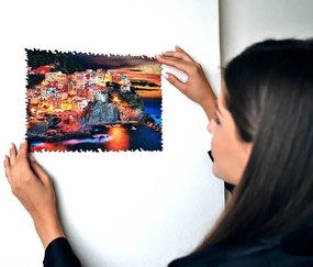 _Ostatní 1_ PUZZLER DŘEVO Manarola v Itálii 30x21cm dekorativní skládačka 250 dílků 5714326