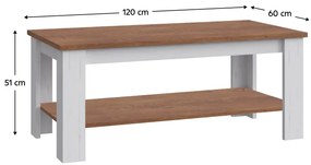 Kondela Konferenční stolek, sosna andersen/dub lefkas, PROVANCE ST2