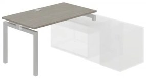 Kancelářský psací stůl EVROPA - rozměr 138x80 cm - CPK1408 - se zkrácenou podnoží - 3D2242