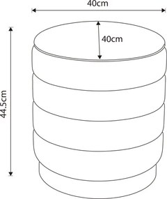 Taburetka LUNA krémová