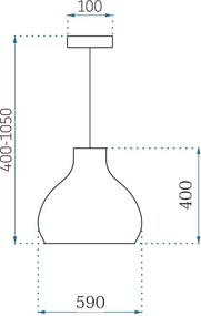 Toolight, přírodní závěsné svítidlo 1xE27 APP985-1CP BIG, hnědá-černá, OSW-01044
