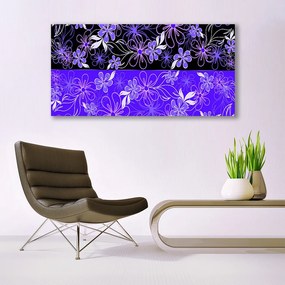 Plexisklo-obraz Abstrakce Vzory Květiny Art 120x60 cm