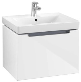 Villeroy & Boch Subway 2.0 - Umyvadlová skříňka, 59x42x45 cm, 1 zásuvka, Glosy White A68710DH