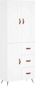 Skříň highboard bílá 69,5 x 34 x 180 cm kompozitní dřevo 3199977
