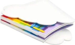 2KIDS TOYS Activity board Duha s mráčky / od 3 let / textilní senzoric