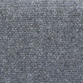 Schodové rohože samolepicí 5 ks 56 x 17 x 3 cm světle šedé půlkulaté 149680
