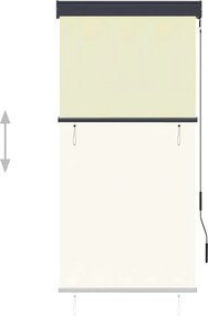 Venkovní roleta 80 x 250 cm krémová 145953