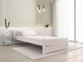 Postel IKAROS DOUBLE 80 x 200 cm, bílá Matrace: Matrace Coco Maxi 20 cm, Rošt: Bez roštu