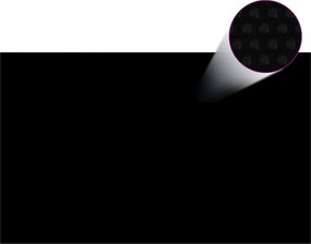vidaXL Plovoucí PE solární plachta na bazén 260 x 160 cm [90675] Barva: Černá