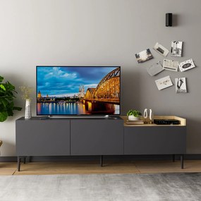 Hanah Home TV stolek Mia - Anthracite, Antracitová