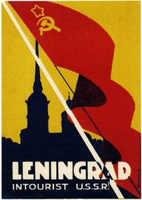 Plechová cedule Leningrad Velikost: A5 (20 x 15 cm)