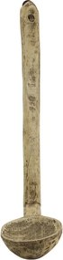 Přírodní dřevěný nástěnný svícen Grimaud Unit - 10*16*37 cm