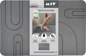 MSV CASEY tmavě šedá / Koupelnová předložka / Diatomit (křemelina) / P