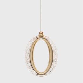 Toolight Závěsné LED osvětlení Crystal Modern A7 G114-1CP zlaté
