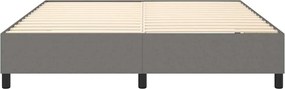 Rám postele s boxspringem tmavě šedý 160 x 200 cm textil 3120871