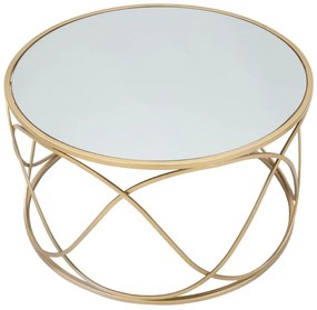 Designový konferenční stolek Ioviano 70 cm zlatý