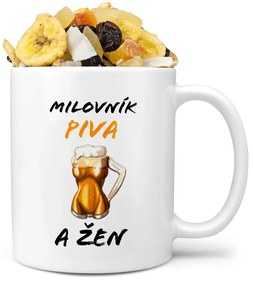 Hrnek Milovník piva a žen (Náplň hrníčku: Tropická směs)