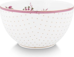 Pip Studio Jolie Dots Gold miska ∅15cm, růžová (miska z tenkostěnného porcelánu)