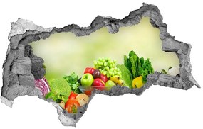 Wallmuralia Samolepící nálepka Zelenina a ovoce 95x73 cm