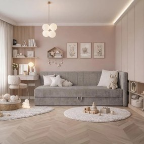 Válenda s úložným prostorem, 90x200, hnědá, LUIZA Kondela 0000420657