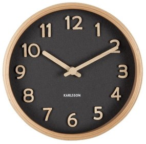 Designové nástěnné/stolní hodiny KA5875BK Karlsson 18cm