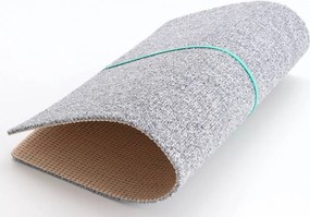 Condor Carpets, Metrážový koberec Extreme 74, zátěžový, na míru, šíře 4m, šedá, ab (mřížka), chodba / předsíň