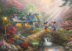 Schmidt puzzle v plechové krabičce mickey & minnie 500 dílků