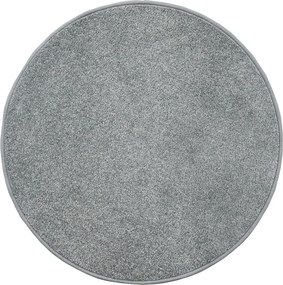 Vopi, Kusový koberec Messina šedá kruh, 67x67 (průměr) kruh, šedá, ložnice