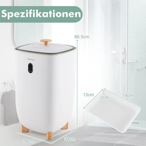 Costway 35 L velký ohřívač ručníků s časovačem Elektrický sušák na ručníky