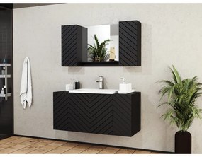 Koupelnový nábytek Najrip VII, Sifon k umyvadlu: ne, Barva dřeva: černá