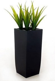 Květináč LINEA, pozink, výška 90 cm, antracit, vč. zavlaž. systému