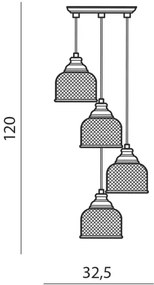 Lustr do obývacího pokoje Mora 4