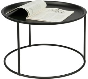 OnaDnes -20% Hoorns Černý kovový konferenční stolek Select 56 cm