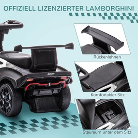 AIYAPLAY autíčko pro děti s úložným prostorem, klaksonem a zvukem motoru bílá