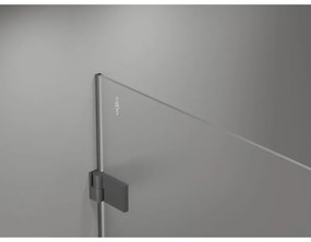 Mexen, Mexen Lunar-B Otočné pravé sprchové dveře 75 cm, transparentní, pistolový kov - 832-075-000-95-00-P