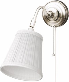 Ikea Arstid nástěnná lampa niklovaná