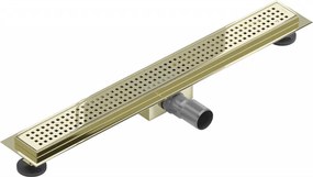 Mexen Flat M08 nerezový sprchový žlab 50 cm, zlatá, 1525050-15