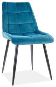 SIGNAL Jídelní židle - CHIC Velvet, různé barvy na výběr Čalounění: světle šedá (Bluvel 14)