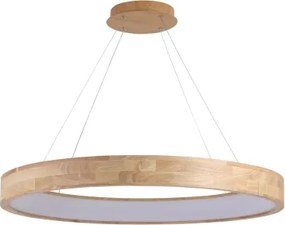 Brilagi -LED Lustr na lanku FALCON WOOD LED/60W/230V 3000/4000/6000K 80 cm dřevo