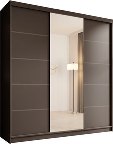 ADRK Furniture Posuvná skříň se zrcadlem Sonic 200 ADRK-SW-SON-B-200