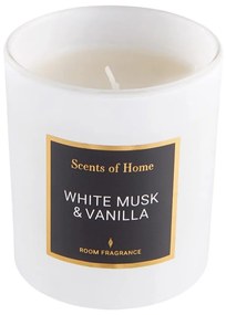 Butlers SCENTS OF HOME Vonná svíčka se sójovým voskem bílé pižmo a vanilka