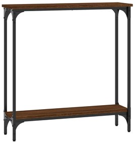 vidaXL Konzolový stolek hnědý dub 75 x 22,5 x 75 cm kompozitní dřevo