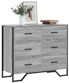 Komoda šedá sonoma 91 x 35,5 x 74,5 cm kompozitní dřevo 3295305