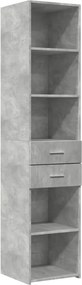 Skříň highboard betonově šedá 40x42,5x185 cm kompozitní dřevo 3281444