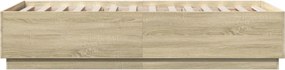 Rám postele dub sonoma 90 x 190 cm kompozitní dřevo 3209753