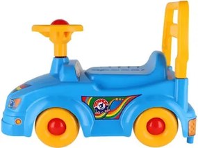 Odrážedlo auto s klaksonem a opěrkou zad / 2 barvy: červená, modrá / N