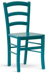 Stima Židle PAYSANE COLOR s masivním sedákem modrá (anilin)