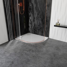 Vayer Virgo asymetrická sprchová vanička, litý mramor Orientace: Pravá, Rozměr vaničky: 120x80cm
