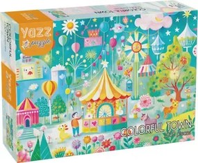 YAZZ Puzzle Barevné město / 1000 dílků / 68 x 48 cm